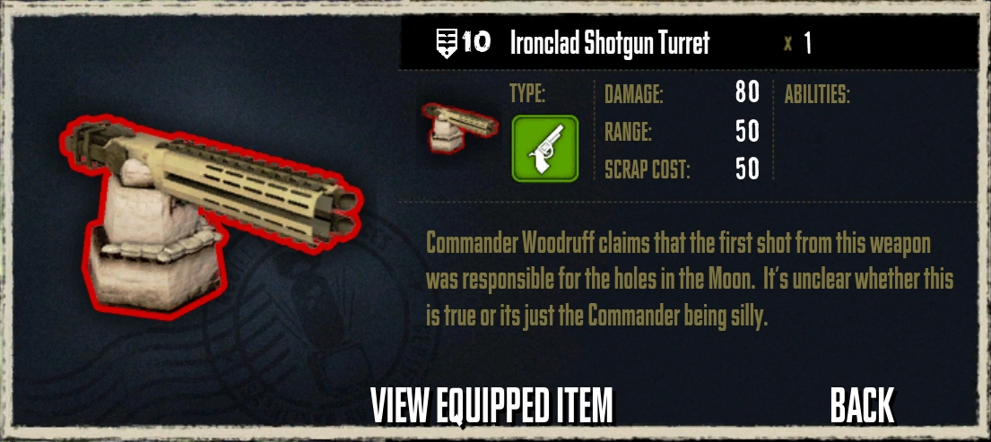 Ironclad Shotgun Turret | Iron Brigade Wiki | Fandom