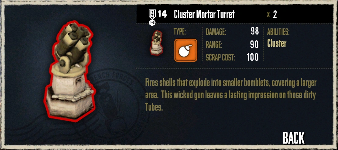 Cluster Mortar Turret | Iron Brigade Wiki | Fandom