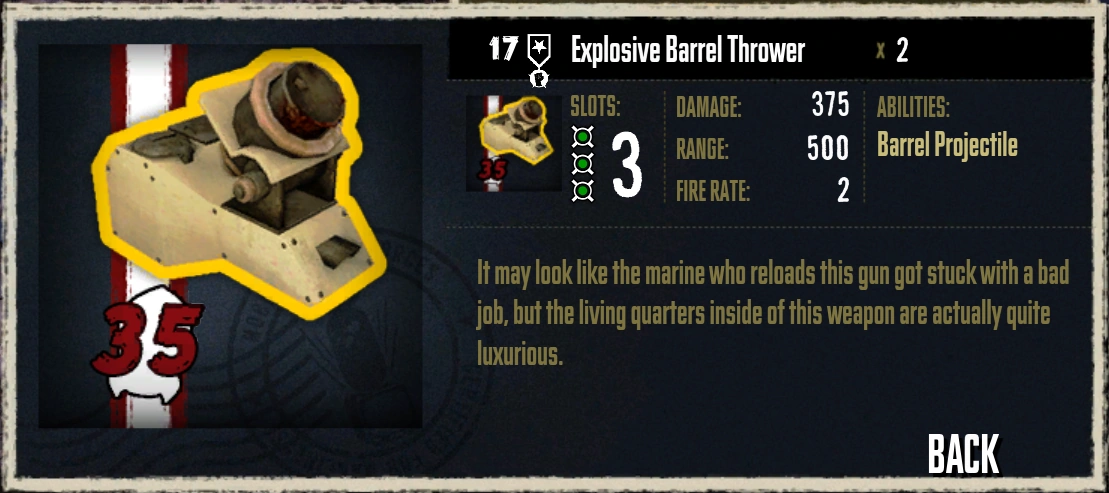 Explosive Barrel Thrower | Iron Brigade Wiki | Fandom