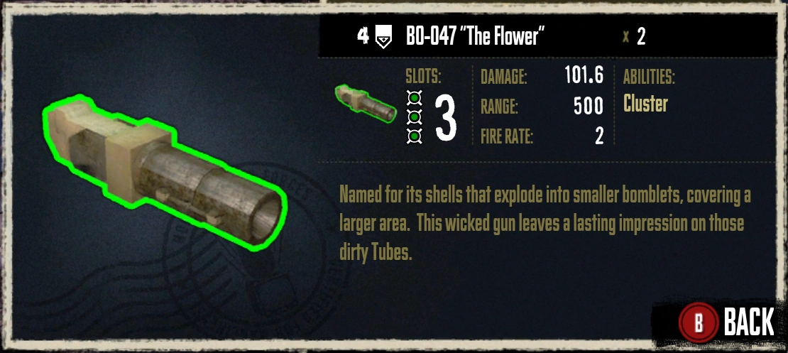 BO-047 "The Flower" | Iron Brigade Wiki | Fandom