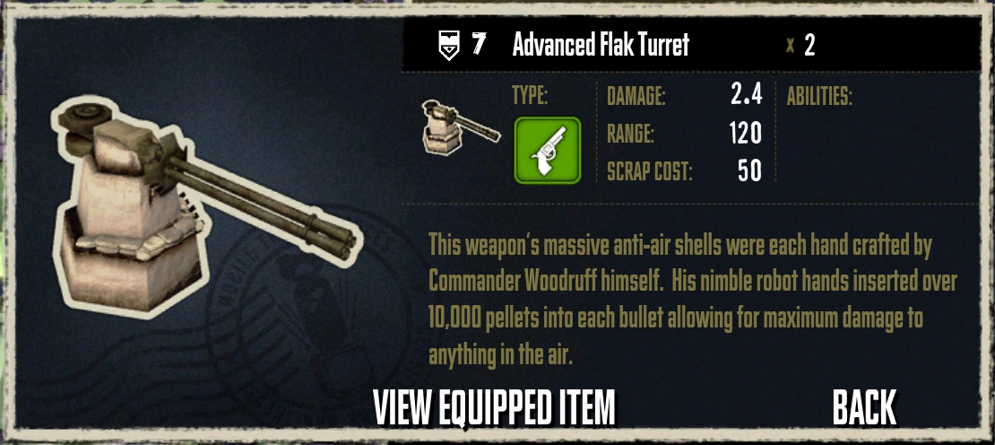 Advanced Flak Turret | Iron Brigade Wiki | Fandom