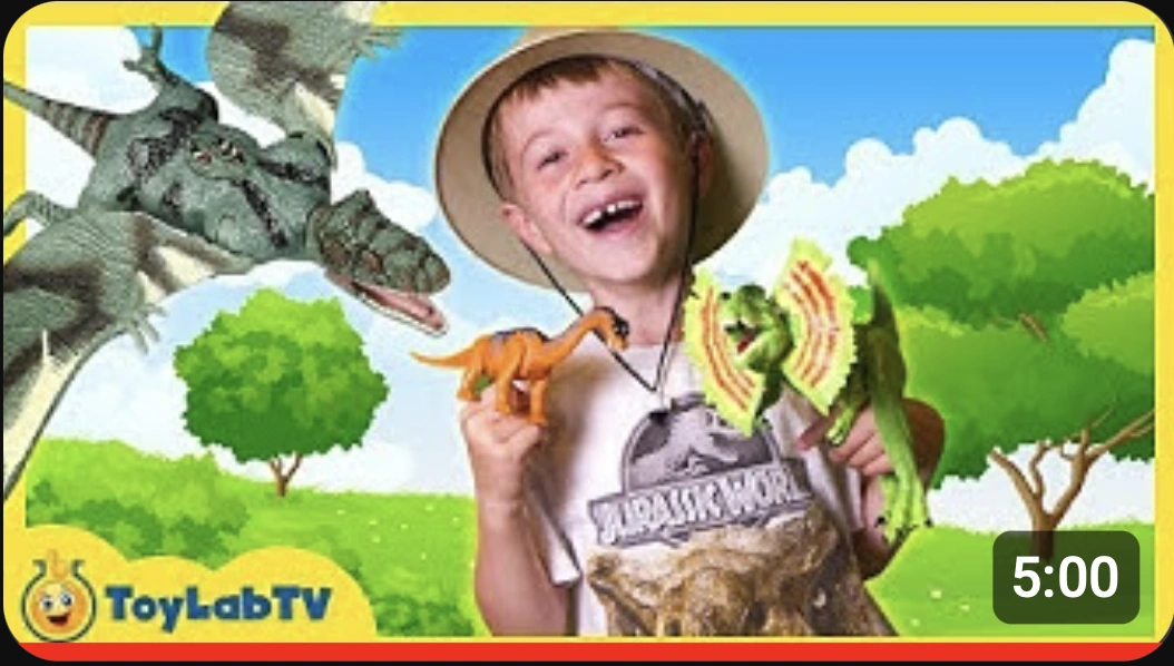 Dinosaur Toy Hunt with Jurassic World & Animal Planet Dinosaurs ...