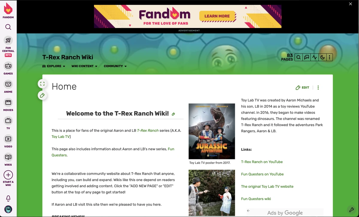 T-Rex Ranch wiki (article) | T-Rex Ranch Wiki | Fandom