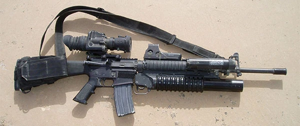 M16 Assault Rifle With Grenade Launcher And Scope