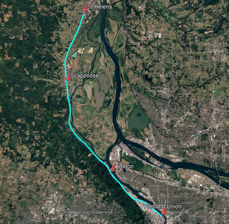 What If: WES Commuter Rail St Helens line | TriMet Trivia, Concepts ...