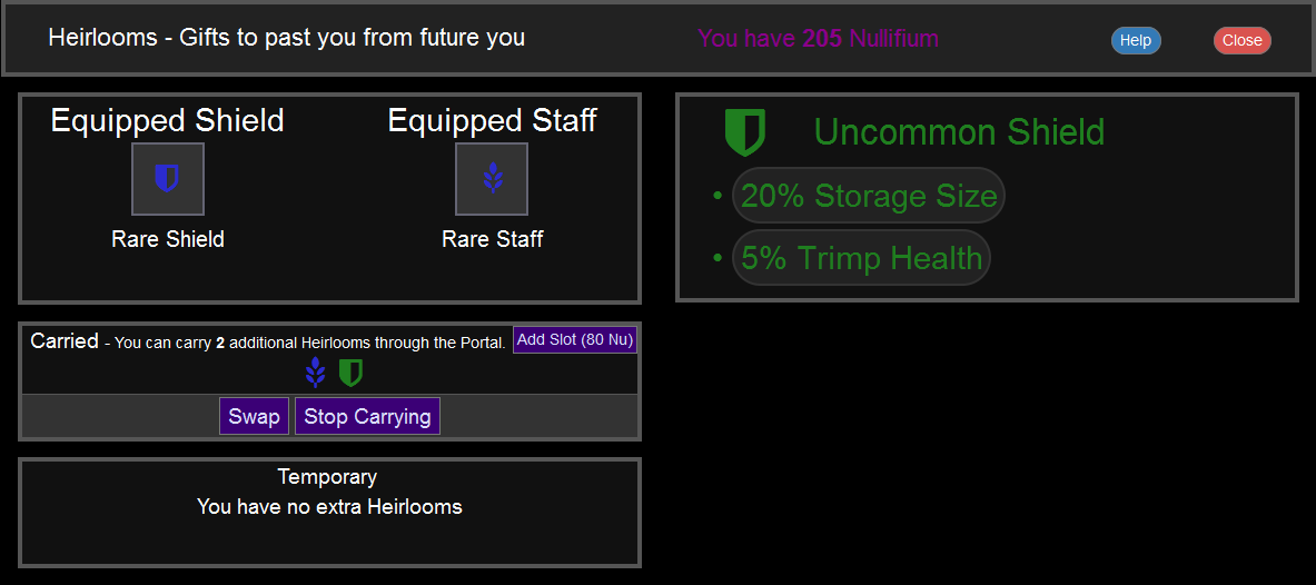 Heirlooms | Trimps Wikia | Fandom