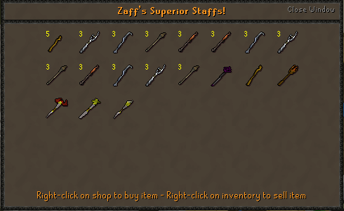 Zaff's Superior Staffs! | TrinityRSPS Wiki | Fandom