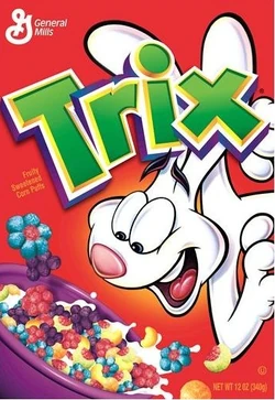 Back Of Trix Cereal Box