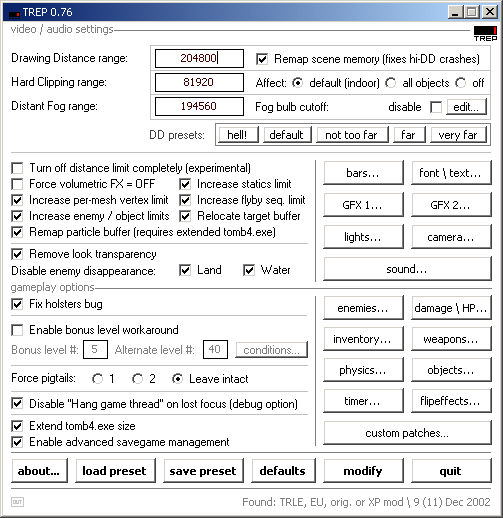 Tomb Raider Engine Patcher | Tomb Raider Level Editor Wiki | Fandom
