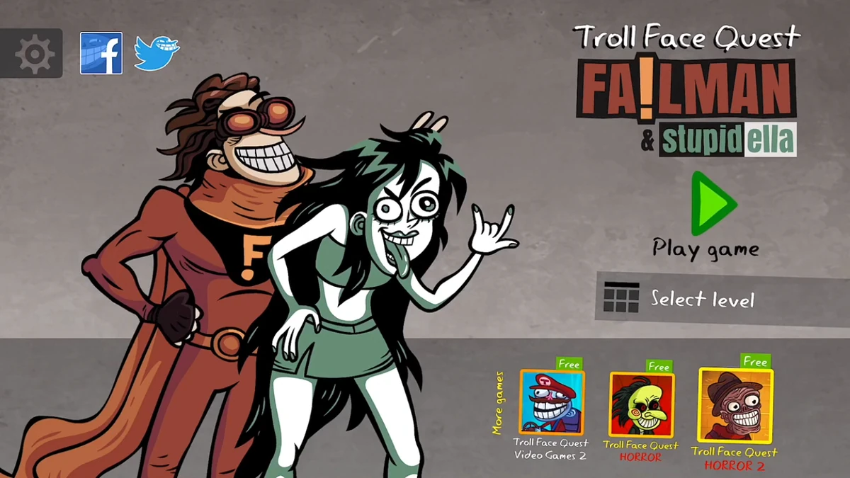 Trollface Quest: Failman and Stupidella | Trollface Quest Wikia | Fandom