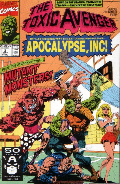 The Toxic Avenger Issue 2 (Marvel) | Tromaville Wiki | Fandom