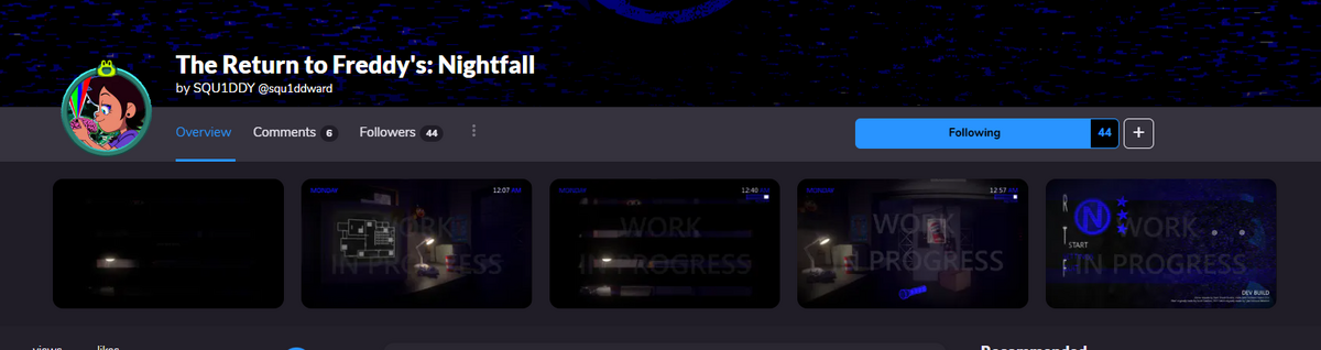 The Return To Freddys Nightfall Trtf Fan Games Wiki Fandom