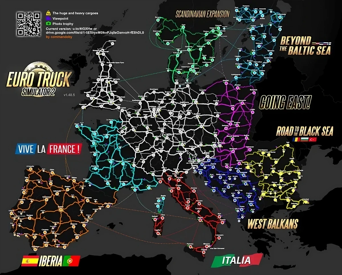 Liste des villes dans Euro Truck Simulator 2 | Wiki Truck-simulator | Fandom