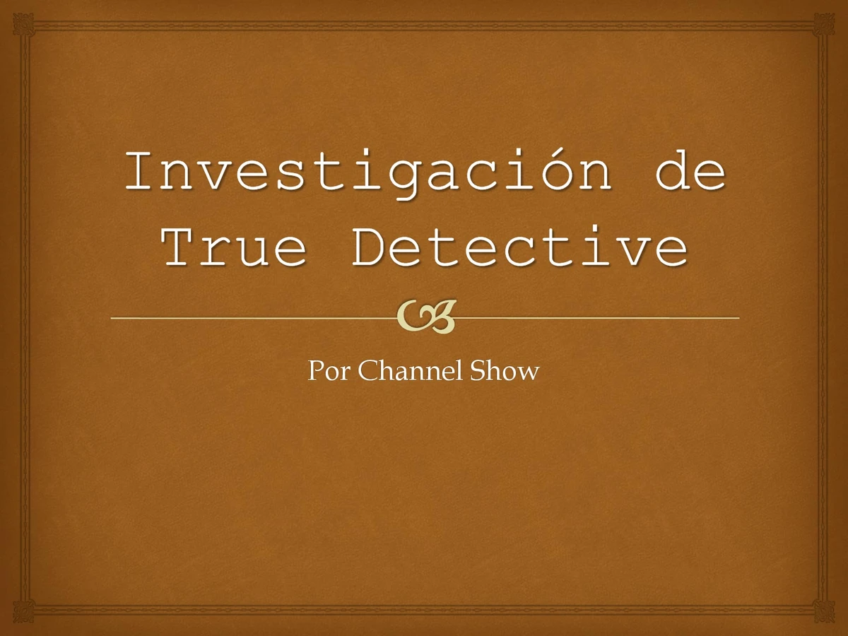Investigación de True Detective | Wiki True Detective | Fandom
