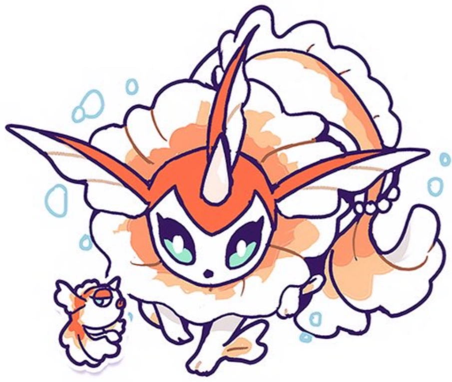 Goldfish Vaporeon | Truly Ultimate Pokédex Wiki | Fandom