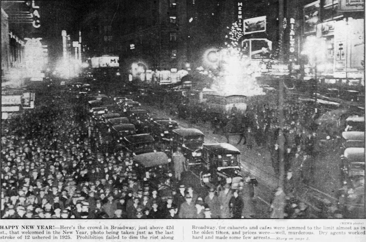 1924-1925 Celebration | Times Square Ball Drop Wiki | Fandom