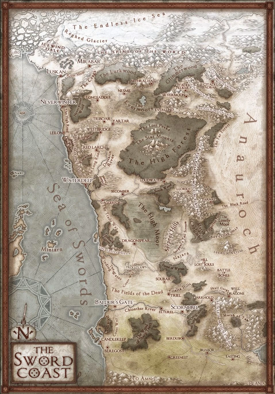 The Sword Coast | Faerûn: A History in the Making Wiki | Fandom