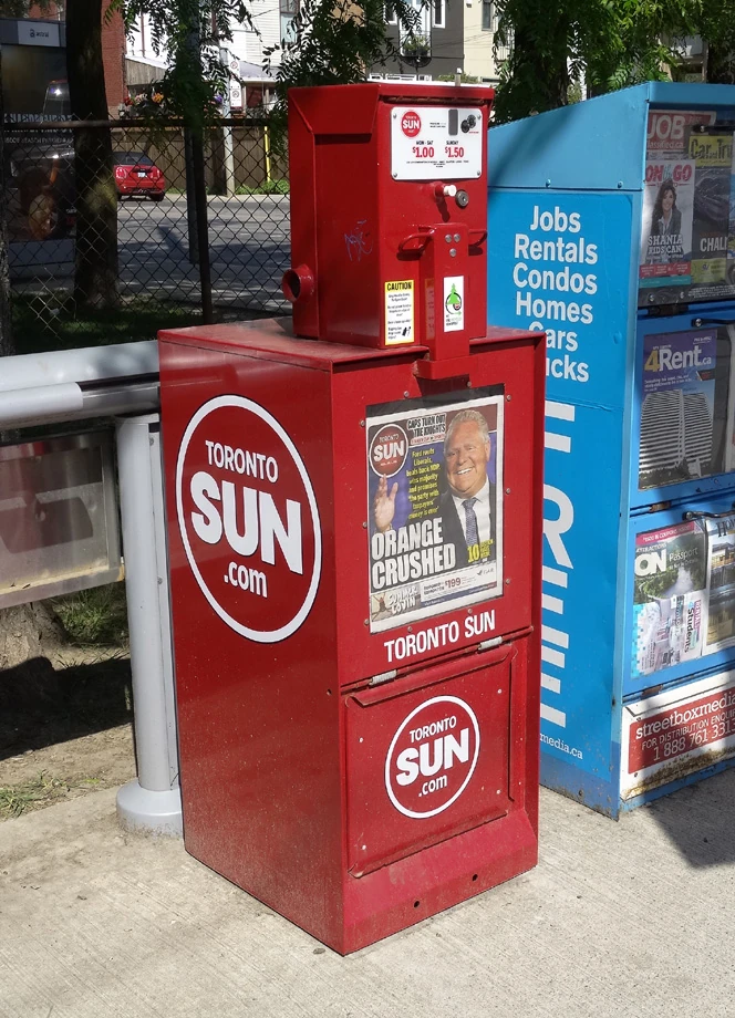 Toronto Sun Box | Toronto Street Furniture Database Wiki | Fandom