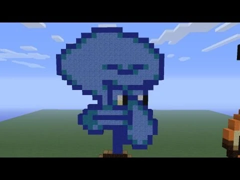 Minecraft Pixel Art: Squidward | Tsmc-minecraft Wiki | Fandom