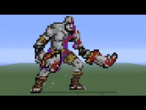 Minecraft Pixel Art: Kratos Tutorial | Tsmc-minecraft Wiki | Fandom