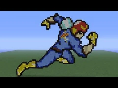 Minecraft Pixel Art: Captain Falcon Tutorial | Tsmc-minecraft Wiki | Fandom