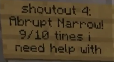 Abrupt Narrow | Tsmc-minecraft Wiki | Fandom