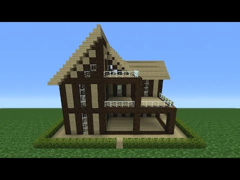 Minecraft Tutorial: How To Make A Wooden House - 13 | Tsmc-minecraft ...