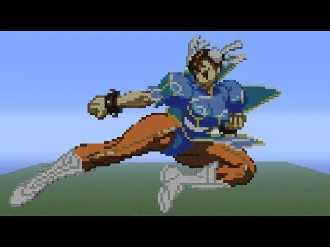 Pixel Art Showcase: Chun-Li | Tsmc-minecraft Wiki | Fandom