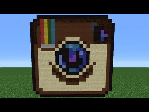 Minecraft Tutorial: How To Make The Instagram Logo | Tsmc-minecraft ...