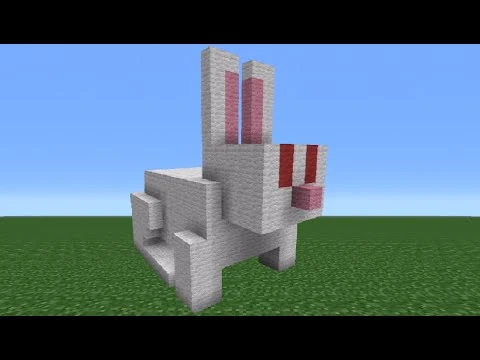 Minecraft Tutorial: How To Make A Rabbit Statue | Tsmc-minecraft Wiki ...