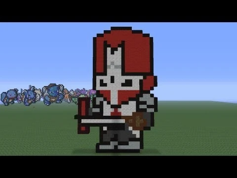 Minecraft Pixel Art: Castle Crasher (Red) | Tsmc-minecraft Wiki | Fandom