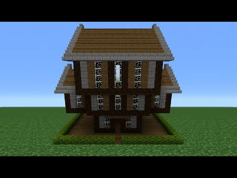 Minecraft Tutorial: How To Make a Stone/Wood House - 2 | Tsmc-minecraft ...