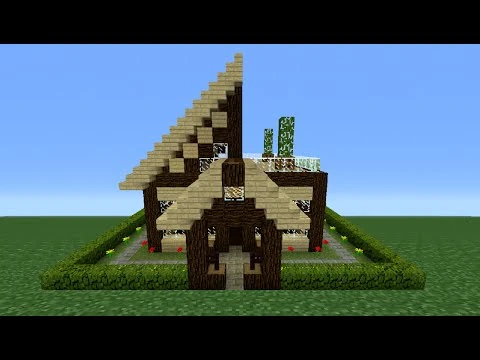 Minecraft Tutorial: How To Make A Wooden House - 10 | Tsmc-minecraft ...