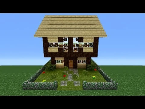 Minecraft Tutorial: How To Make A Wooden House - 1 (Test Build) | Tsmc ...