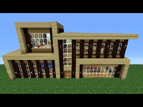Minecraft 360: Modern House Tutorial (House Number 5) | Tsmc-minecraft ...
