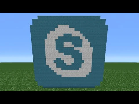 Minecraft Tutorial: How To Make The Skype Logo | Tsmc-minecraft Wiki ...