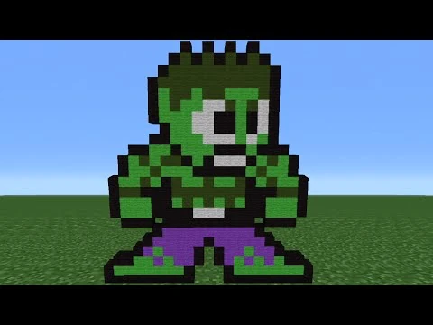 Minecraft Tutorial: How To Make Hulk (8-Bit) | Tsmc-minecraft Wiki | Fandom