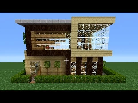 Minecraft 360: Modern House Tutorial (House Number 3) | Tsmc-minecraft ...