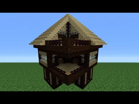 Minecraft Tutorial: How To Make A Wooden House - 4 | Tsmc-minecraft ...