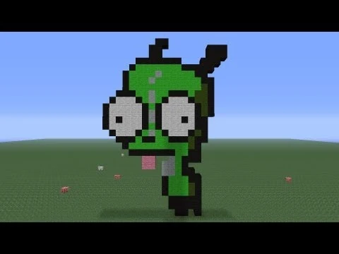 Minecraft Pixel Art: Gir Tutorial | Tsmc-minecraft Wiki | Fandom