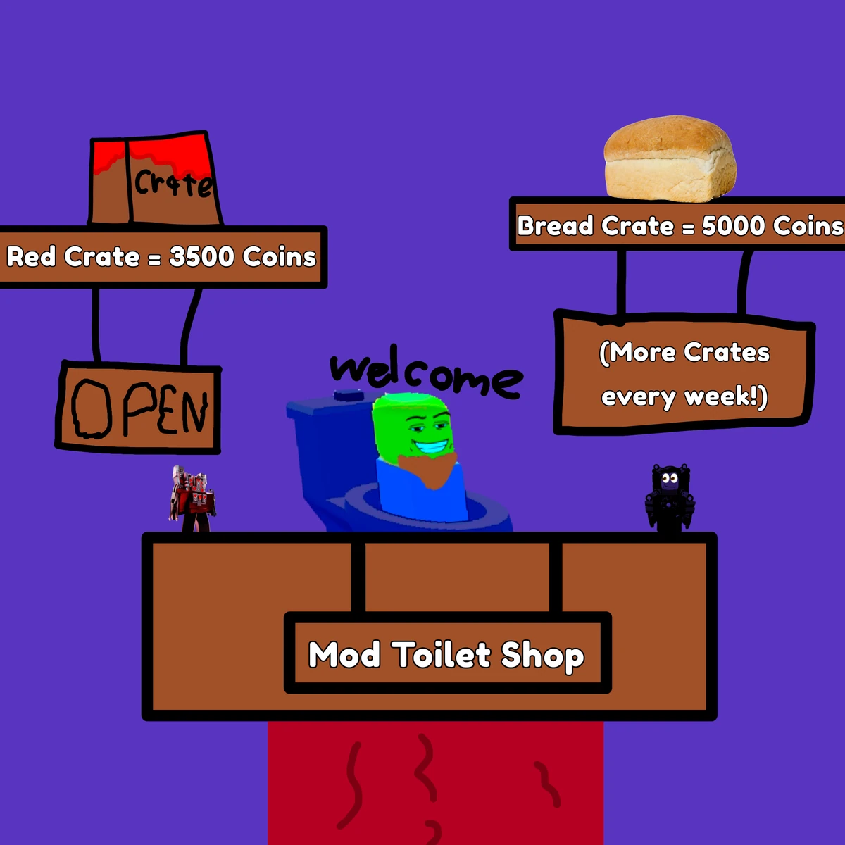 Mod Toilet Crate Shop | Toilet Tower Defense Fanon Wiki | Fandom