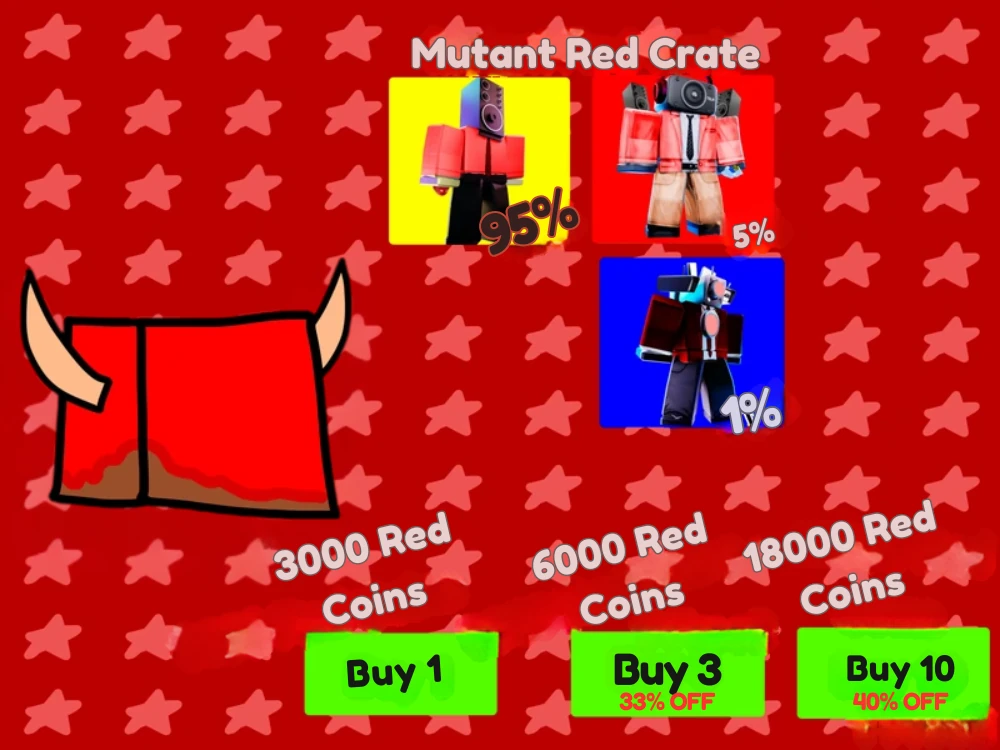 Mutant Red Crate | Toilet Tower Defense Fanon Wiki | Fandom