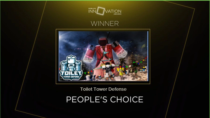 TTD Wins Roblox Innovation Awards | Toilet Tower Defense Fanon Wiki ...
