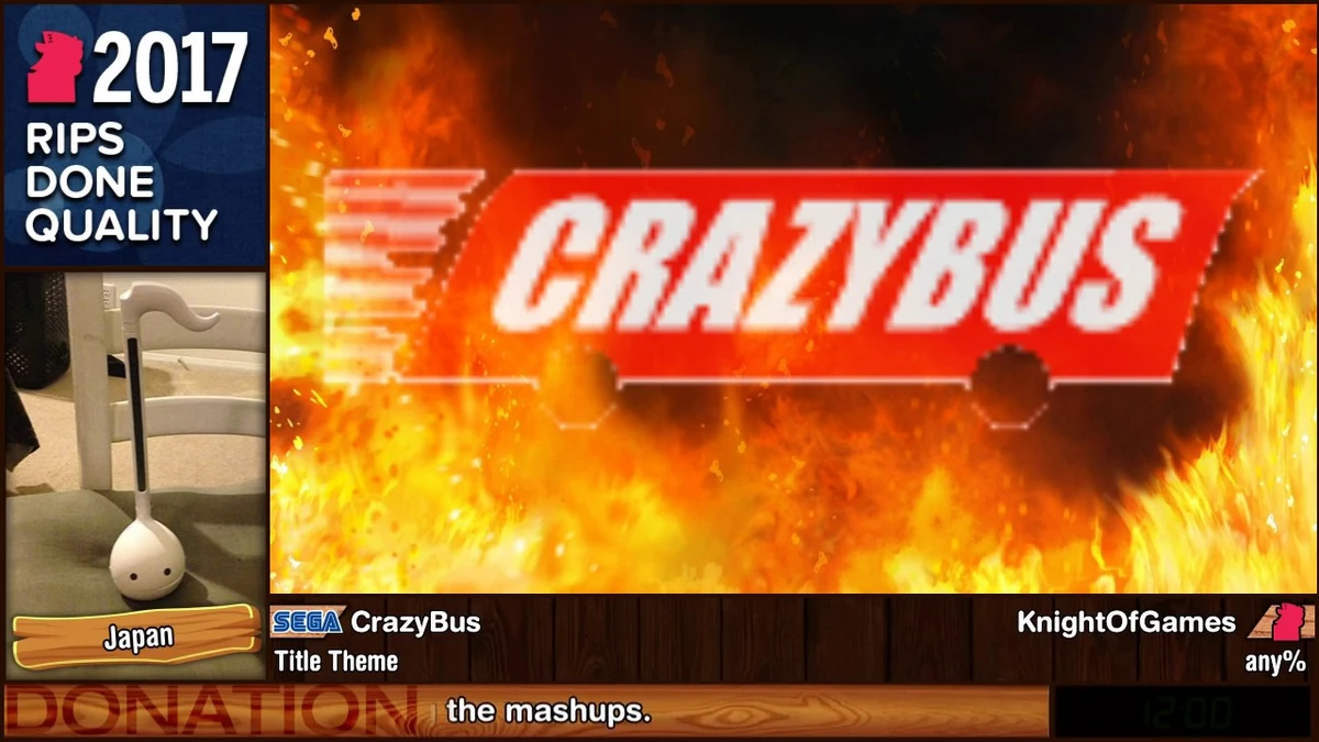 CrazyBus - Title Theme by KnightOfGames in 2:00 - RDQ2017 ...