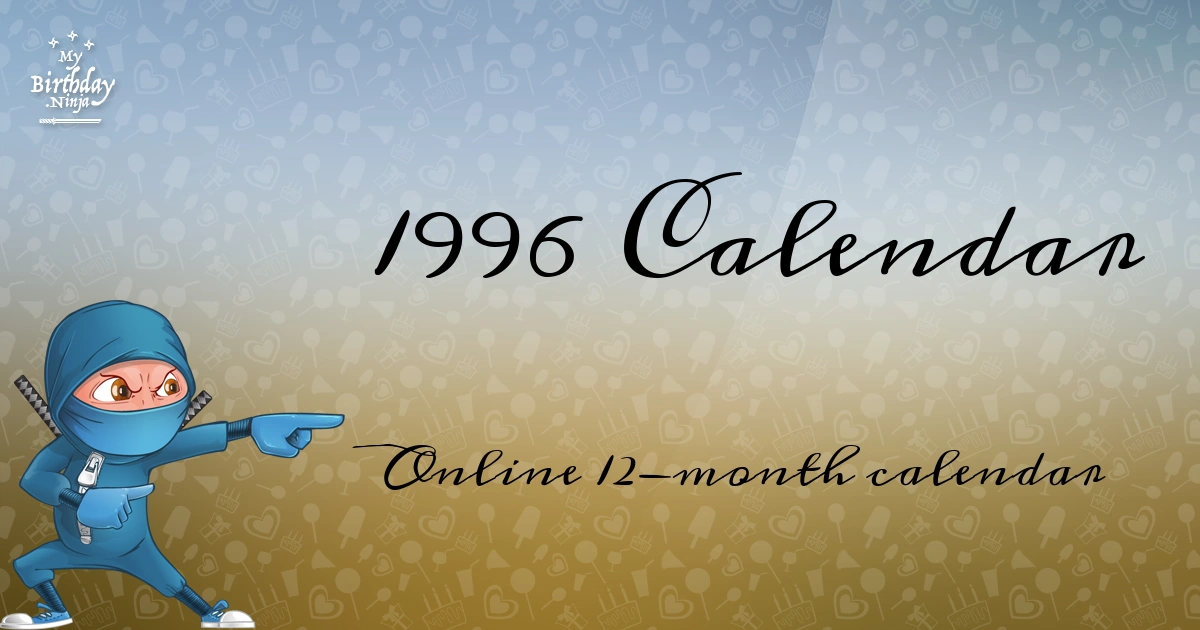 1996 Calendar | TTS Fanonpedia Wiki | Fandom