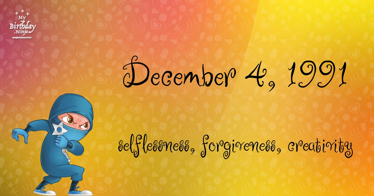 December 4, 1991 | TTS Fanonpedia Wiki | Fandom