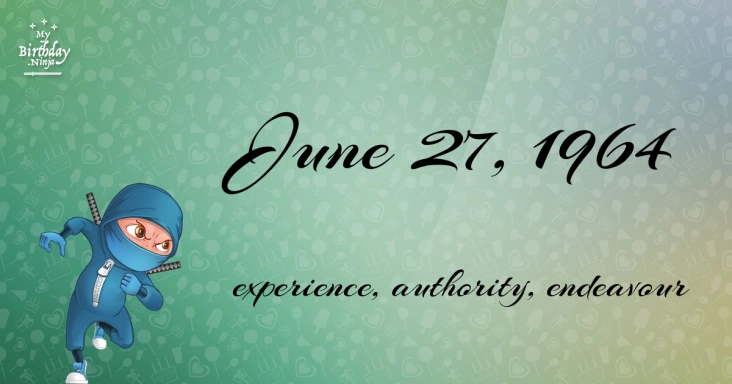 June 27, 1964 | TTS Fanonpedia Wiki | Fandom