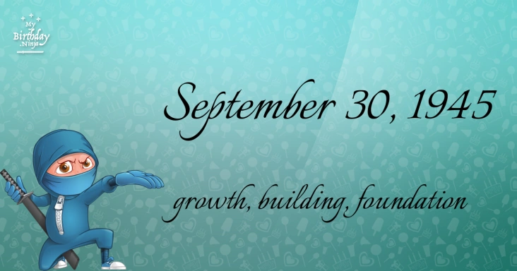 September 30, 1945 | TTS Fanonpedia Wiki | Fandom