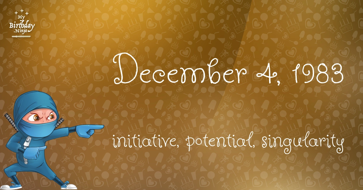 December 4, 1983 | TTS Fanonpedia Wiki | Fandom