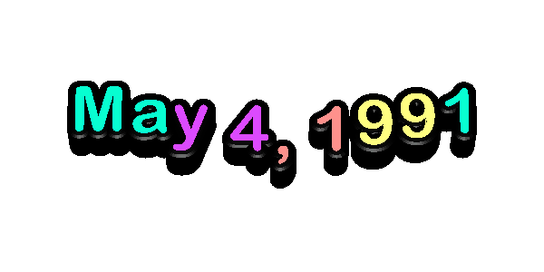 May 4, 1991 | The TTS Wiki | Fandom